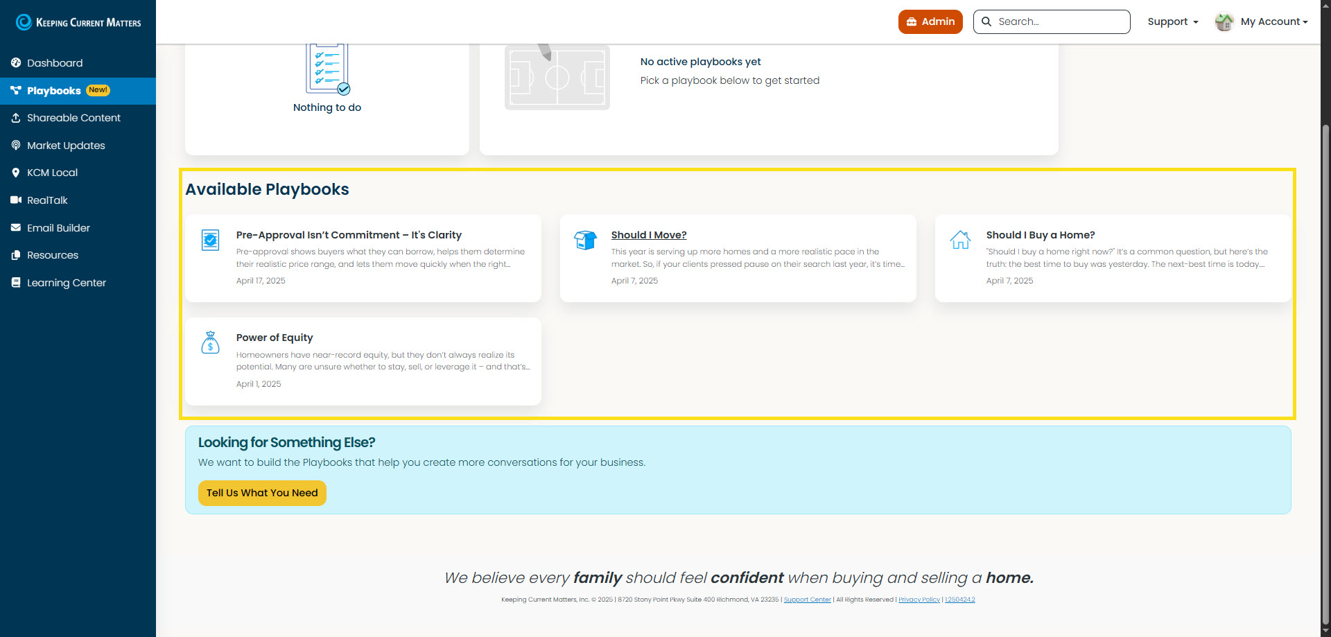 KCM Playbooks Overview